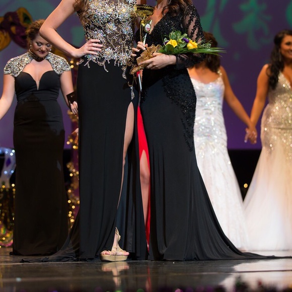 Vienna Prom | Dresses | Black Beaded Vienna Gown | Poshmark